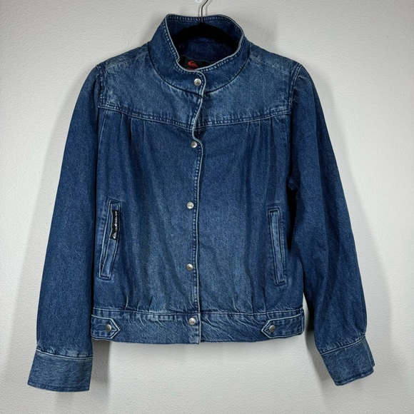 Quiksilver | Jackets & Coats | Quicksilver Stranger Things The Nancy Denim Jacket Snap Up Retro ...